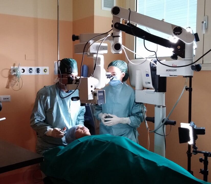 Cataratta operazione - giorno intervento - Dr. Lanfernini - Dr. Moscariello